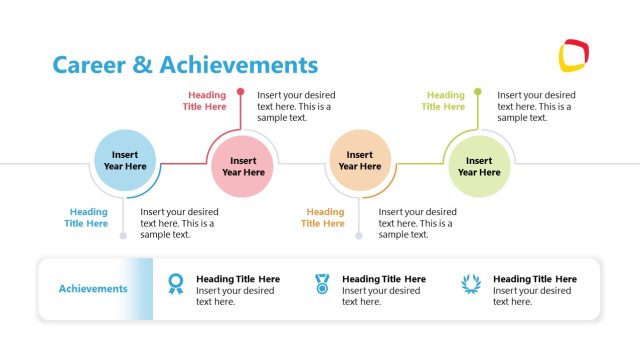 Career & Achievements Slide - Biography Template - SlideModel