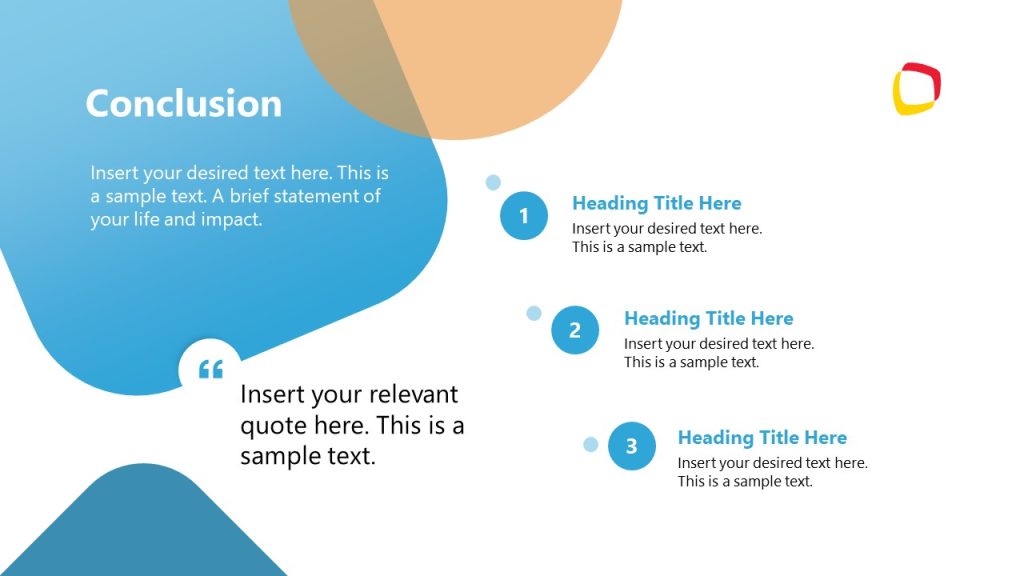 Conclusion PPT Slide - Biography Template - SlideModel