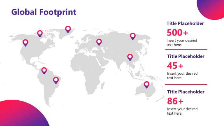 Editable Cybersecurity Template PPT Template - Global Footprint Slide ...