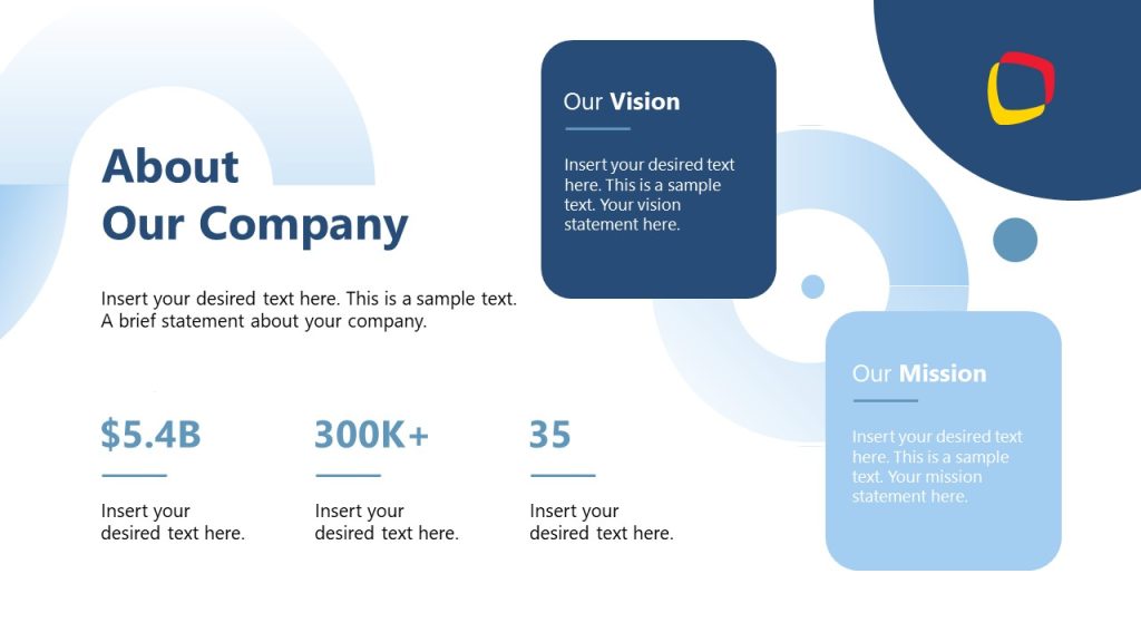 About Our Company Slide - Business Company Profile Template - SlideModel