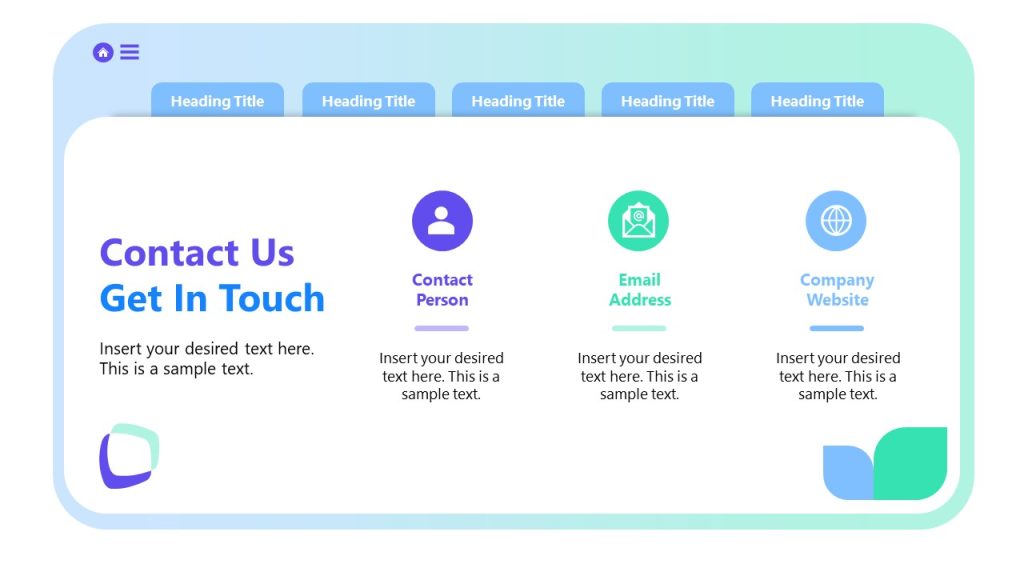 Contact Us Slide for PowerPoint Template - Storyline Course - SlideModel