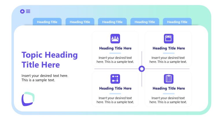Storyline Course Template Slide - SlideModel