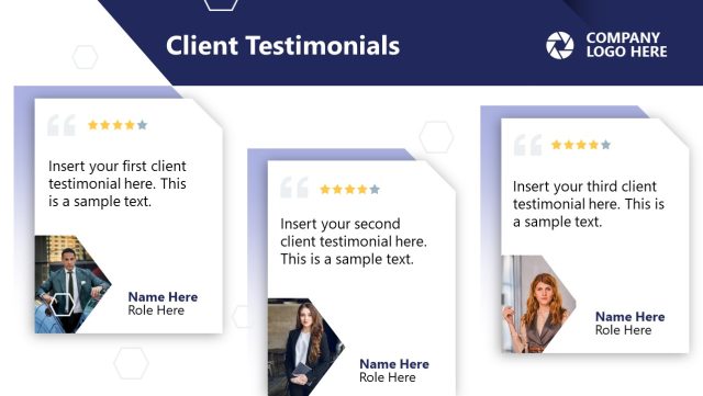 Client Testimonials PPT Slide Template - SlideModel