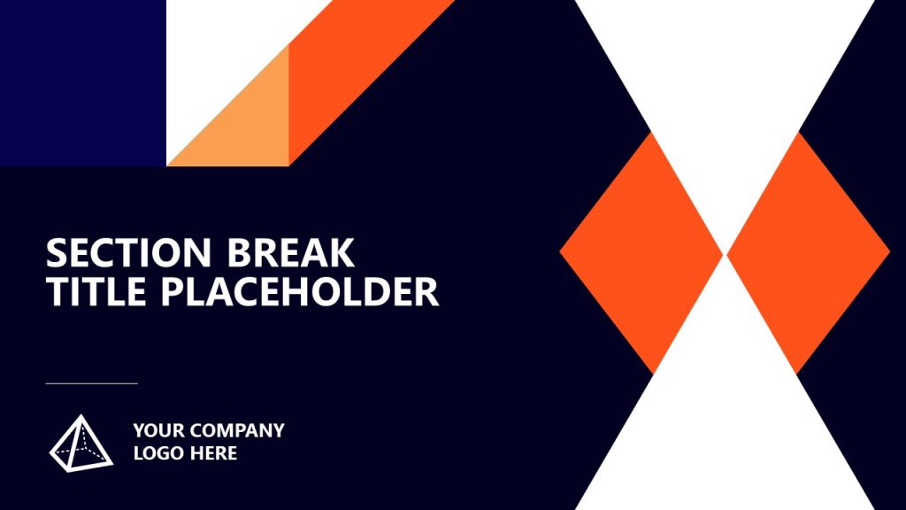 Section Break Slide - Geometric Business Template - SlideModel