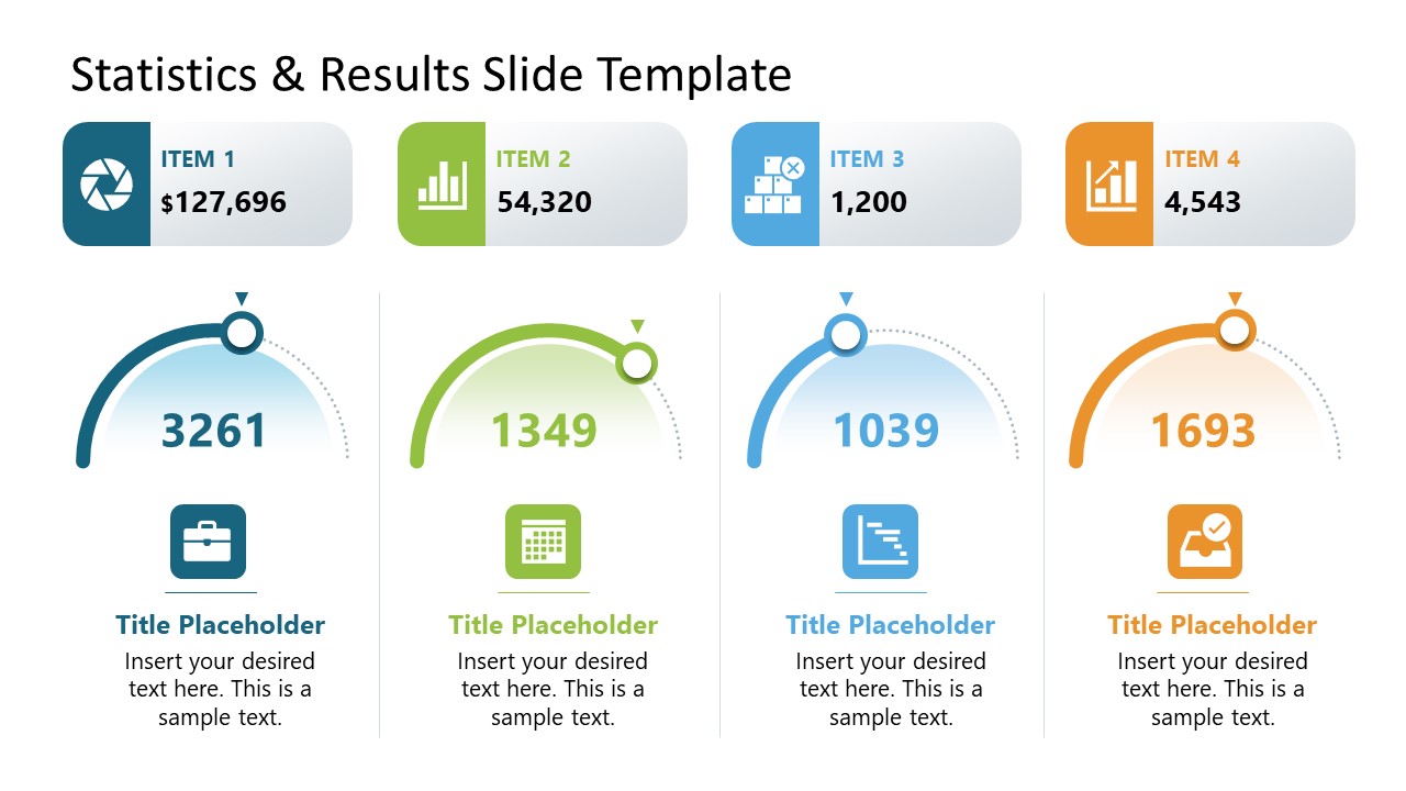 Statistics Results PowerPoint Template