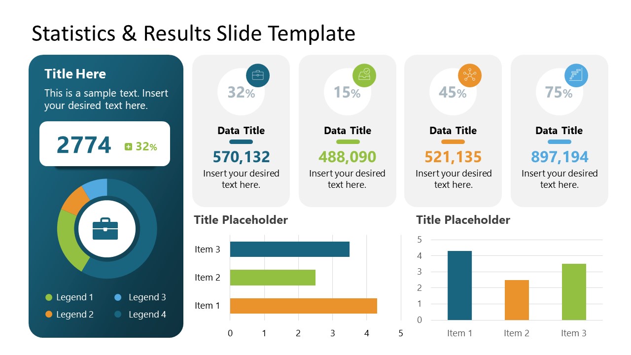 Statistics And Results Powerpoint Template
