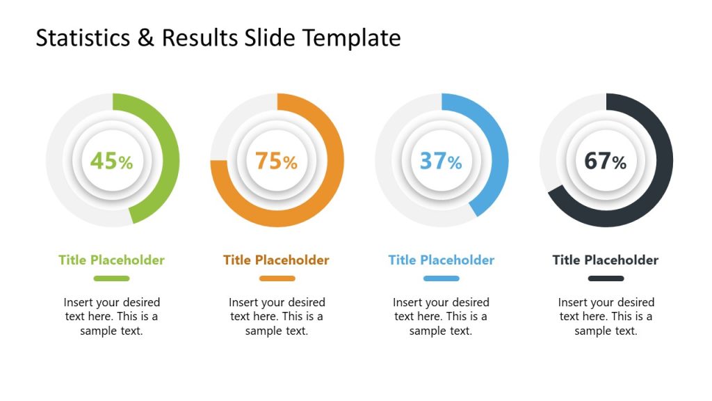 Statistics & Results PPT Template with Pie Chart - SlideModel
