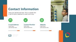 Contact Information Presentation Template Slide - Research Paper ...