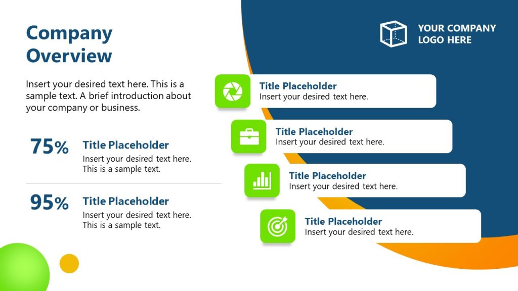 Company Overview Slide for Annual Report Template - SlideModel