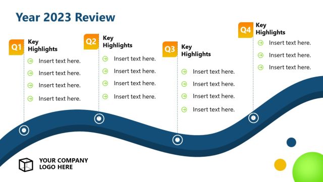 Year 2023 Review Slide - Annual Report Template - SlideModel