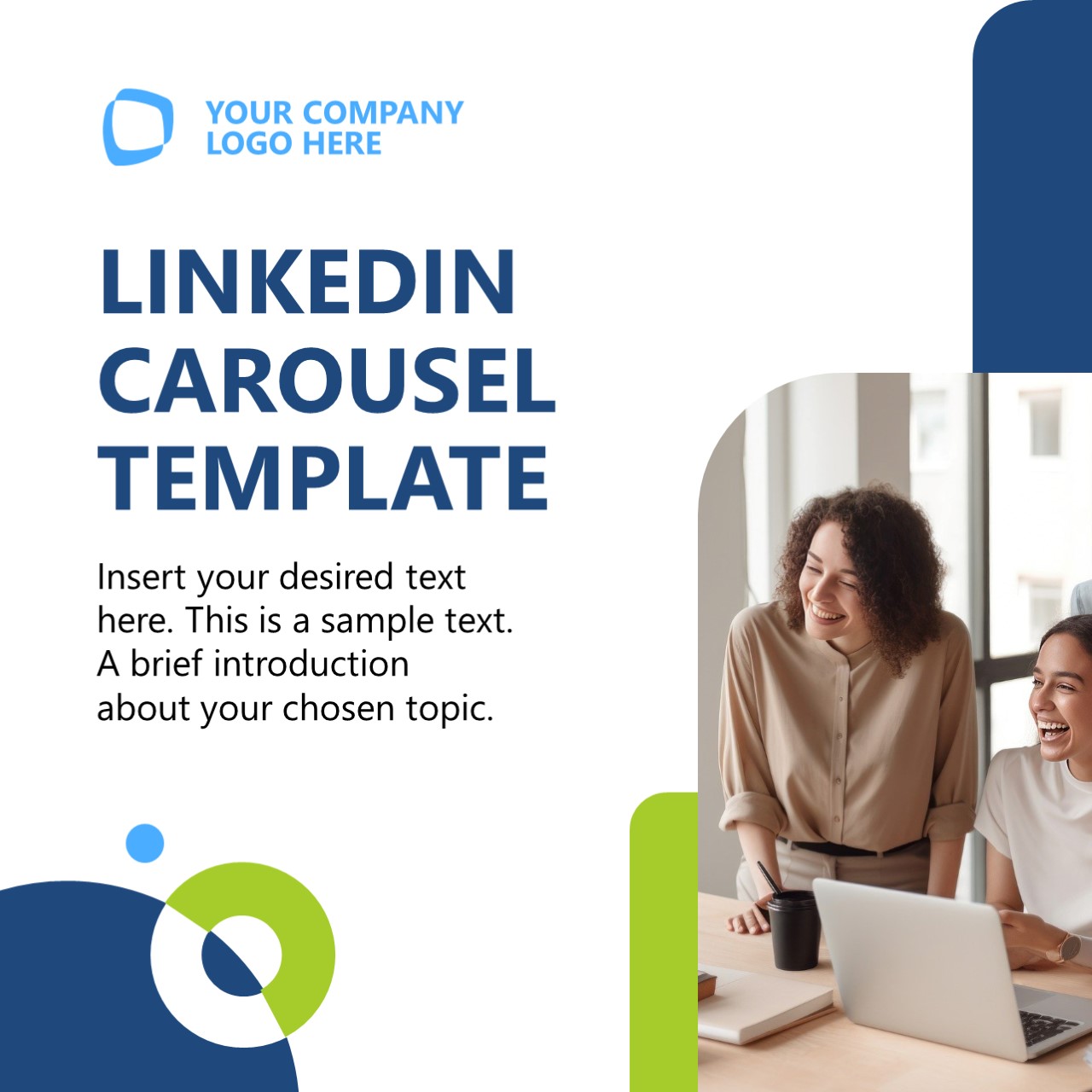 Company LinkedIn Carousel PowerPoint Template