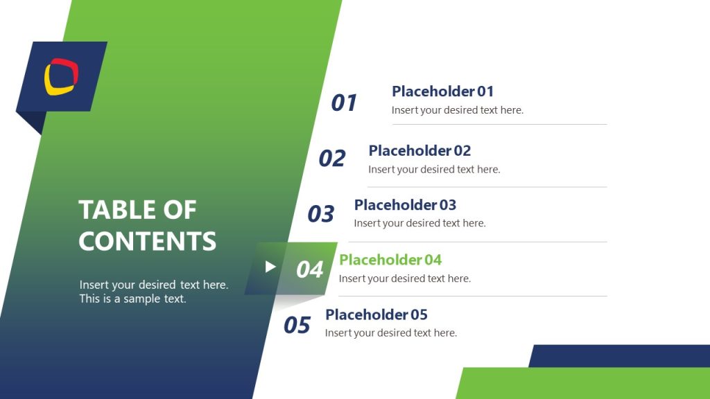 Table of Contents PPT Presentation Template - SlideModel