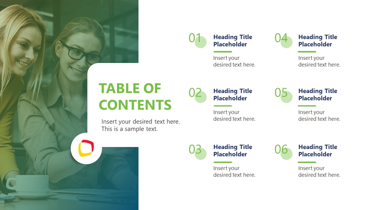 Animated Table of Contents Slide Layouts Template for PowerPoint