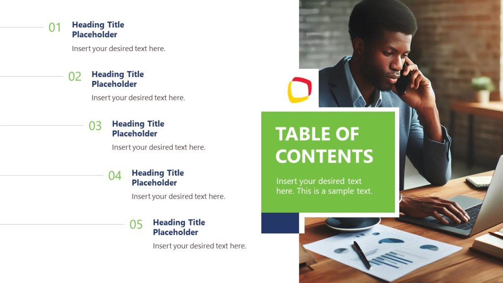 Animated Table of Contents Slide Template - SlideModel