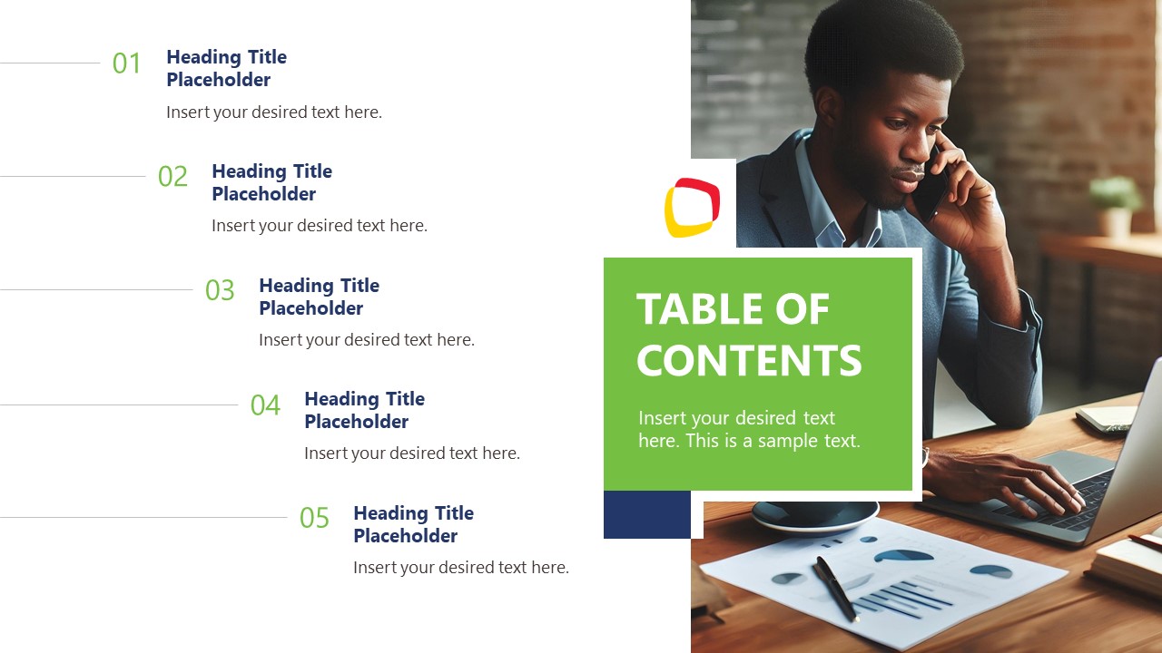 Animated Table of Contents Slide Layouts Template for PowerPoint