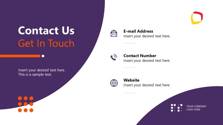 Contact Us - Get in Touch PPT Slide - SlideModel