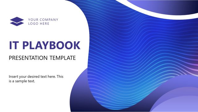 Title Slide - IT Playbook Template - SlideModel