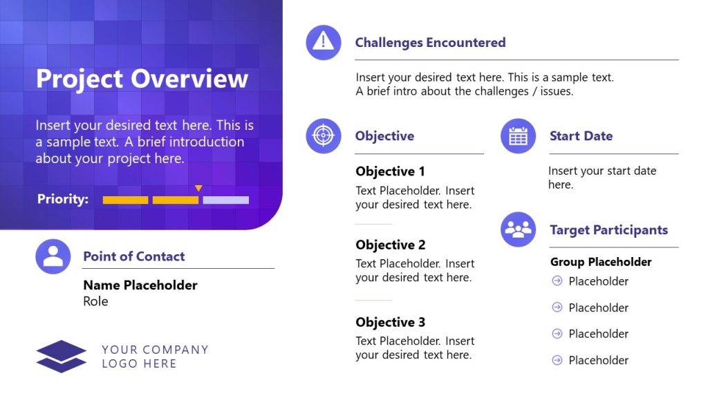 Project Overview PowerPoint Slide - SlideModel