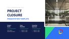 Editable Project Closure Template - Cover Slide - SlideModel
