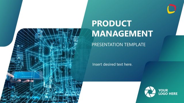 Product Management Slide Template Title Slide - SlideModel