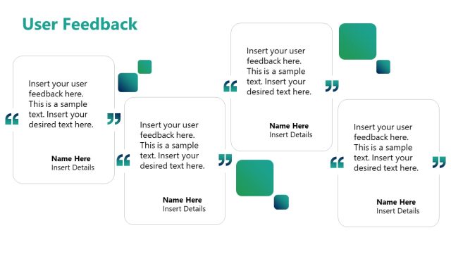 User Feedback Slide for Product Management Template - SlideModel
