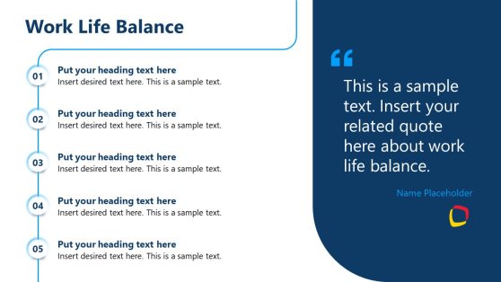 Work Life Balance PowerPoint Template Slide - SlideModel