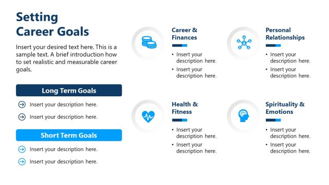 Setting Career Goals Template Slide - SlideModel