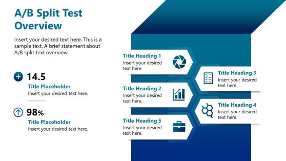 A/B Split Test Overview Template Slide - SlideModel