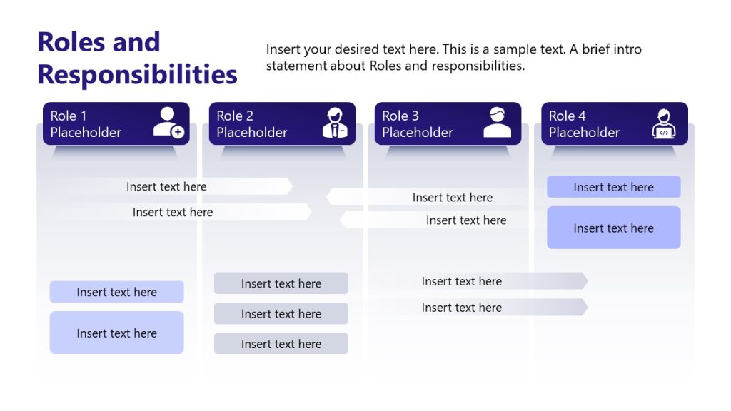 Roles and Responsibilities PowerPoint Slide - SlideModel