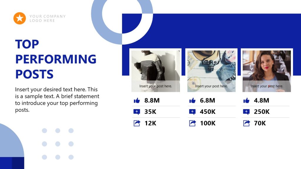 Top Performing Posts Slide - Influencer Social Media Kit Template ...
