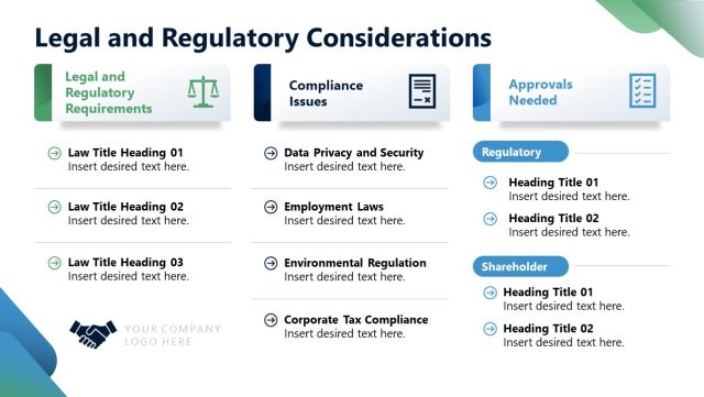 Legal And Regulatory Considerations Presentation Template Slide ...