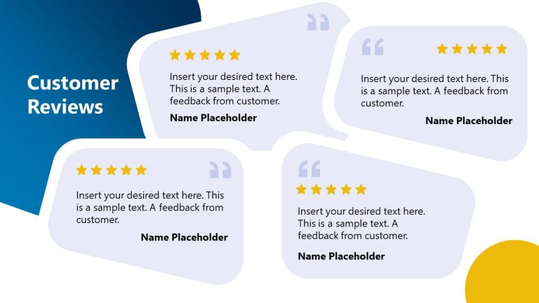 Customer Reviews Presentation Template Slide - SlideModel