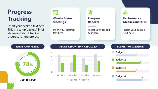 Progress Tracking PPT Slide - SlideModel