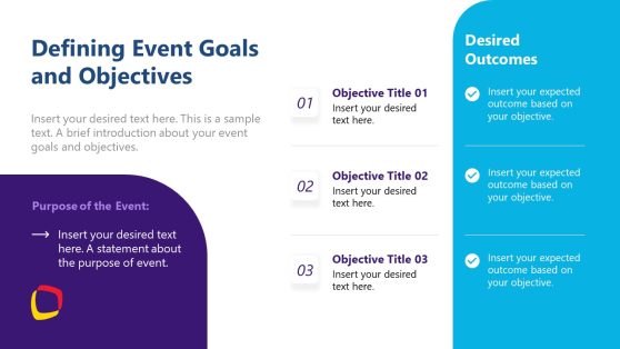 Defining Event Goals and Objectives PPT Slide - SlideModel