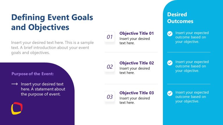 Defining Event Goals and Objectives PPT Slide - SlideModel