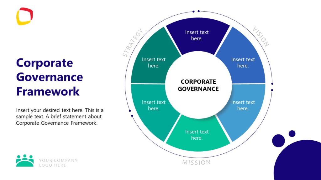 Corporate Governance Framework Slide - SlideModel