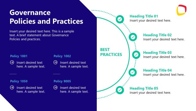Governance Policies & Practices Slide Template - SlideModel