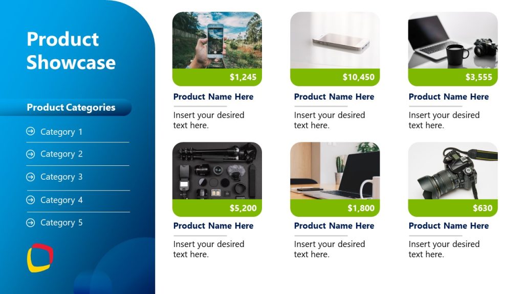 Product Showcase Presentation Template - SlideModel