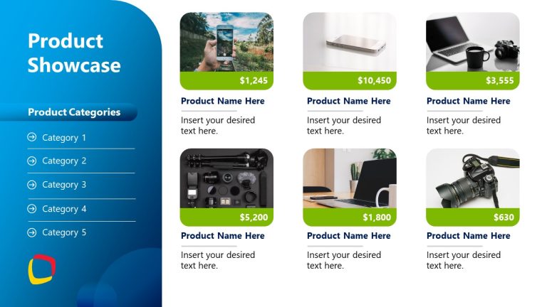 Product Showcase Presentation Template - SlideModel