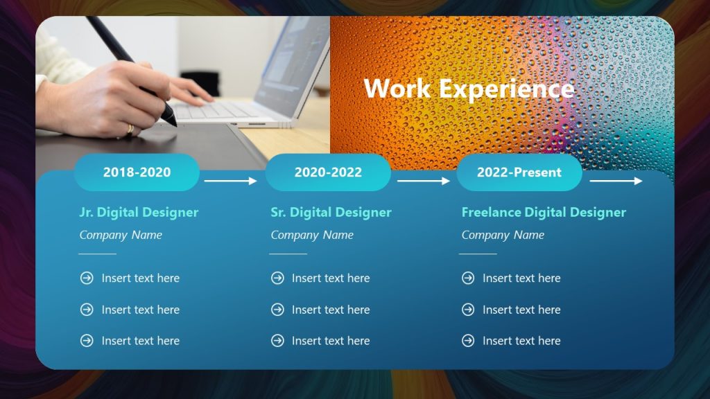 Work Experience Timeline Slide - SlideModel