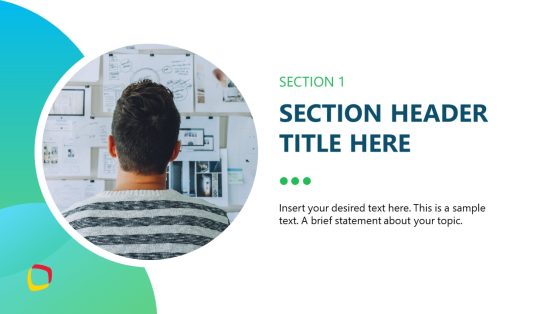 Section Header Slide - Graphic Design Proposal Template - SlideModel
