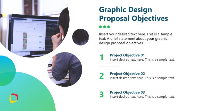 Graphic Design Proposal Objectives Slide Template - SlideModel