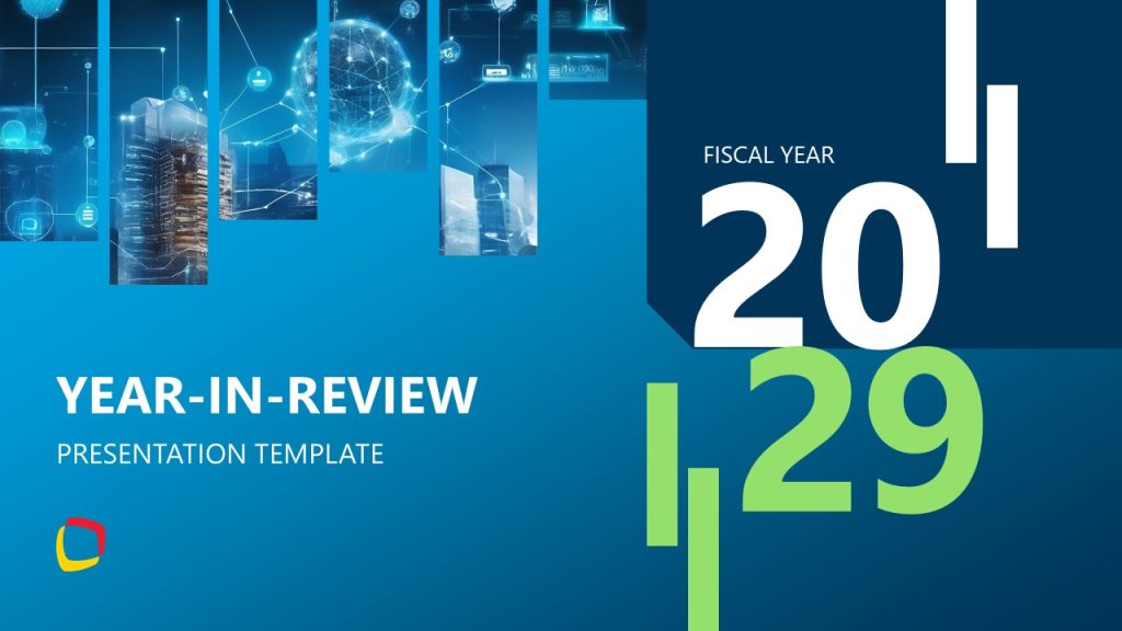Title Slide - Year in Review Presentation Template - SlideModel