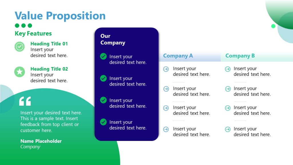Value Proposition Slide With Infographics Slidemodel 1622