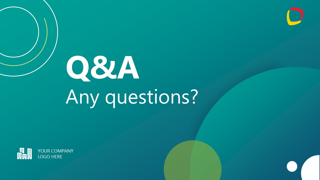 Q&A Presentation Slide for Business Case Study Template - SlideModel