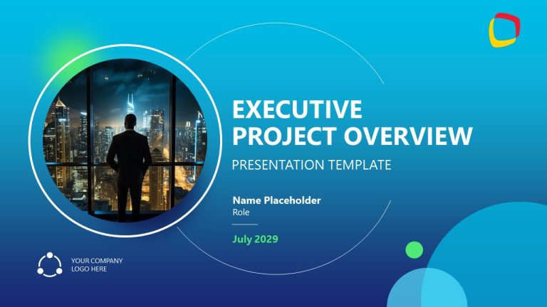 Executive Project Overview Presentation Slide Template - SlideModel