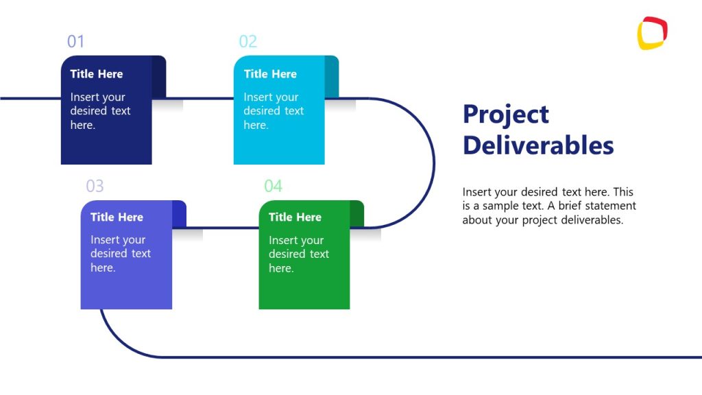 Creative Slide for Project Deliverables - SlideModel