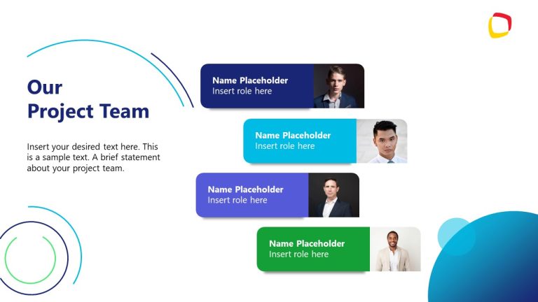 Team Presentation Slide with Image & Captions - SlideModel