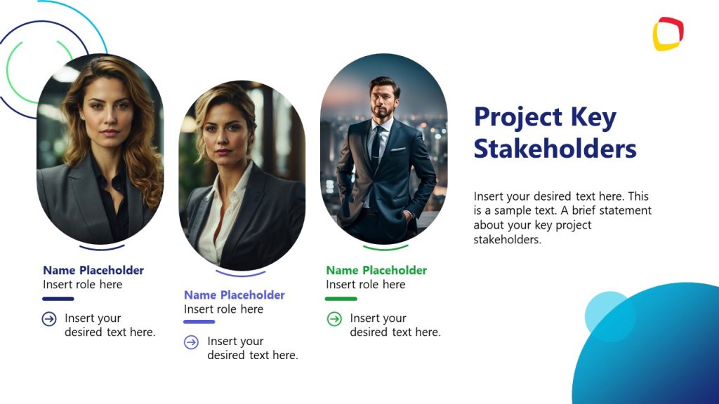 Project Key Stakeholders Presentation Slide - SlideModel
