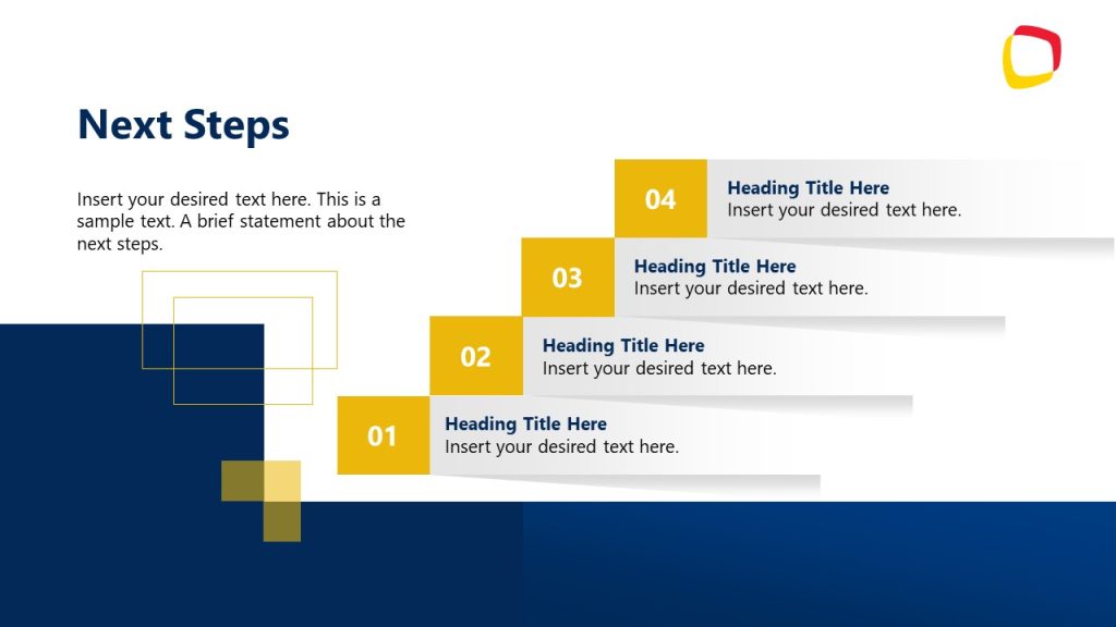 Editable Next Steps Presentation Slide - SlideModel